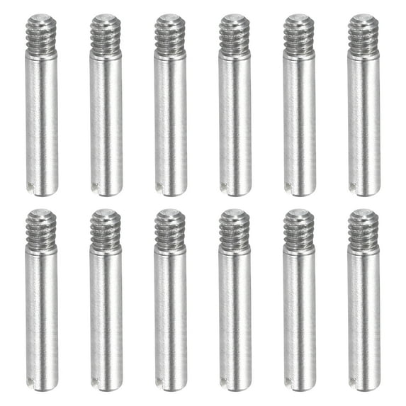 12 Pcs M2 x 12mm Slotted Cylindrical Pins, 304 Stainless Steel External ...