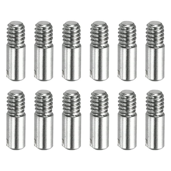 12 Pcs M2 x 6mm Slotted Cylindrical Pins, 304 Stainless Steel External ...
