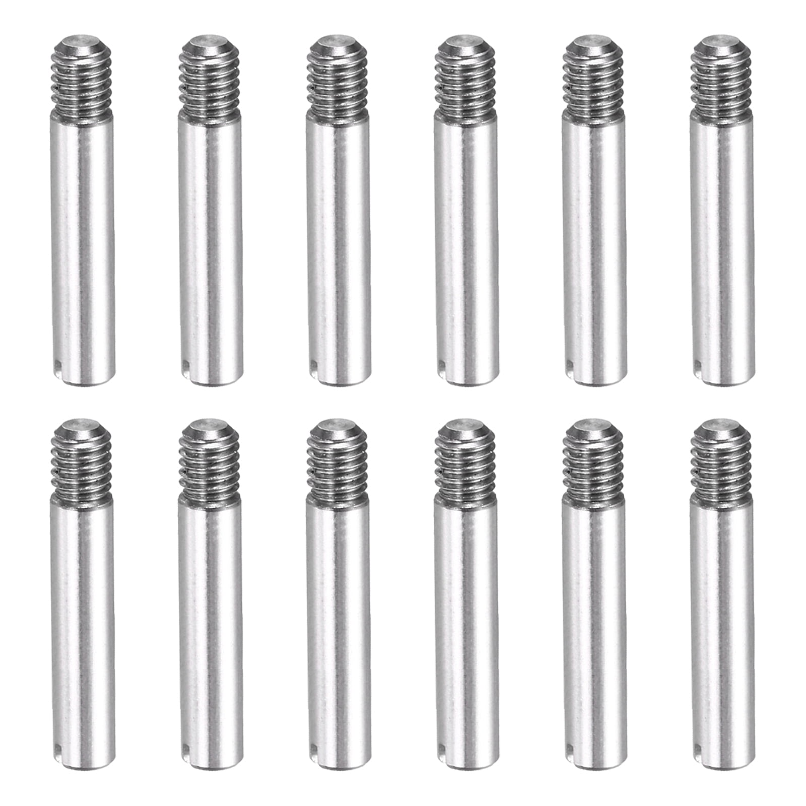 12 Pcs M3 x 12mm Slotted Cylindrical Pins, 304 Stainless Steel External ...