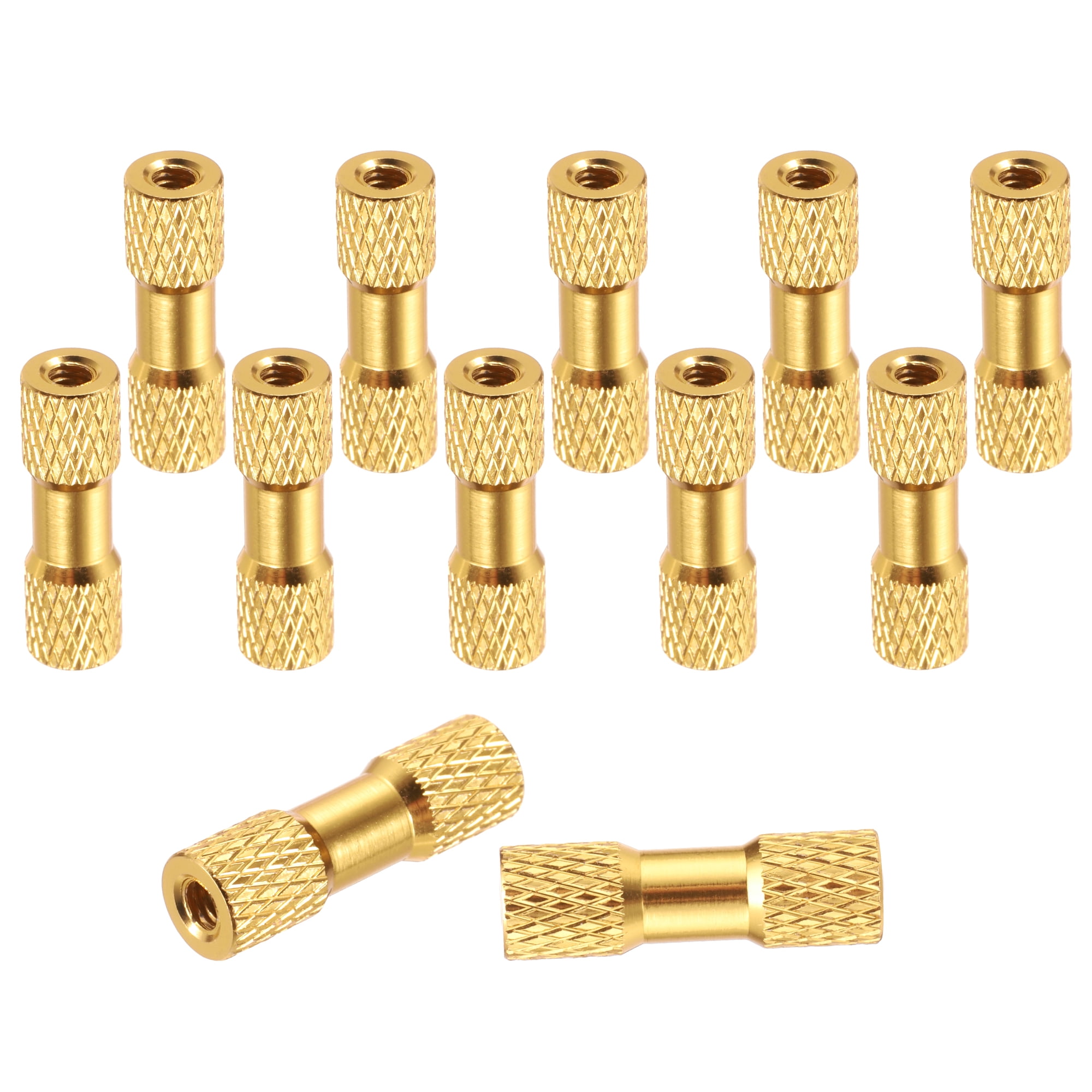 12 Pcs M3 x 20mm Knurled Aluminum Standoff Double-Head Spacer Column ...