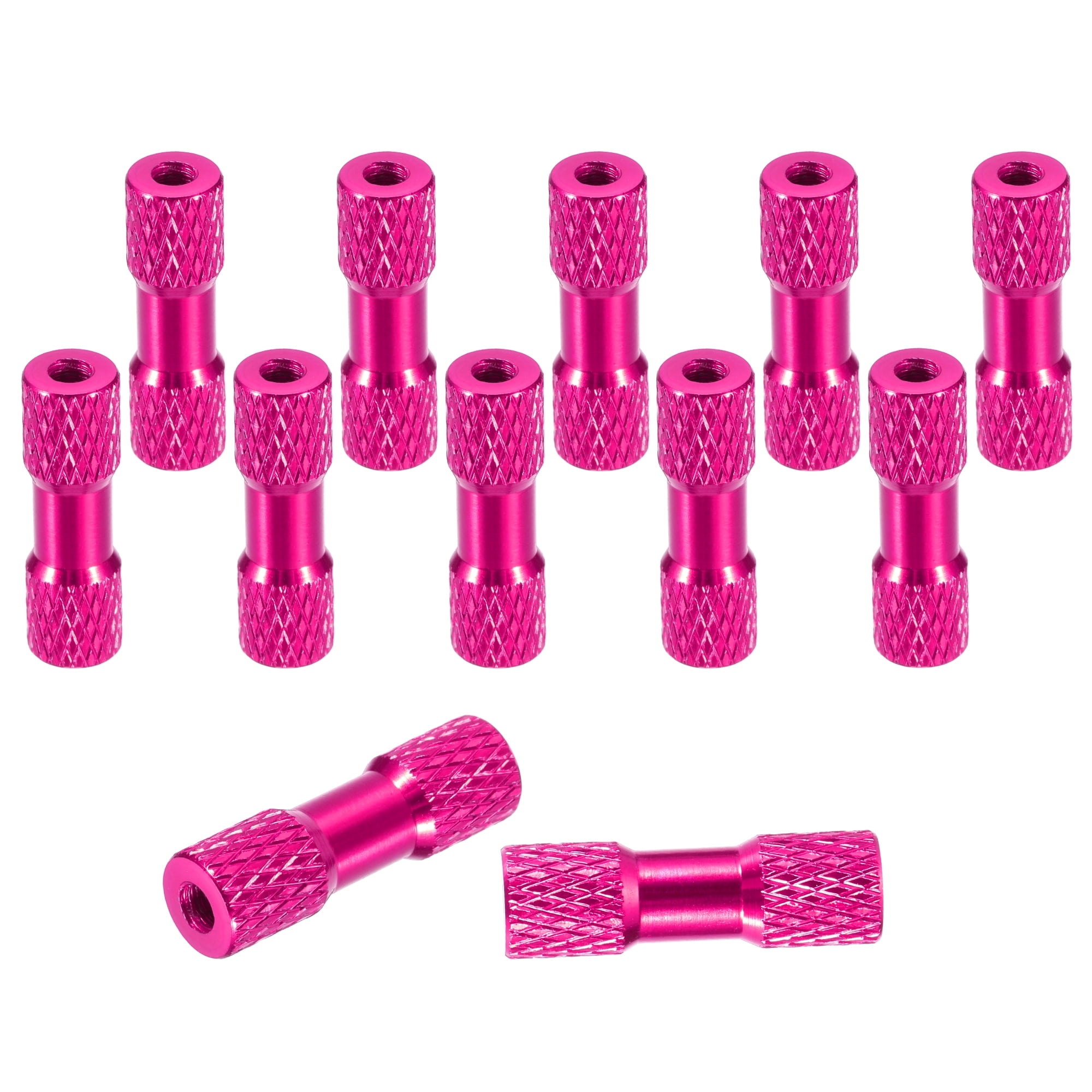 12 Pcs M3 x 20mm Knurled Aluminum Standoff Double-Head Spacer Column ...