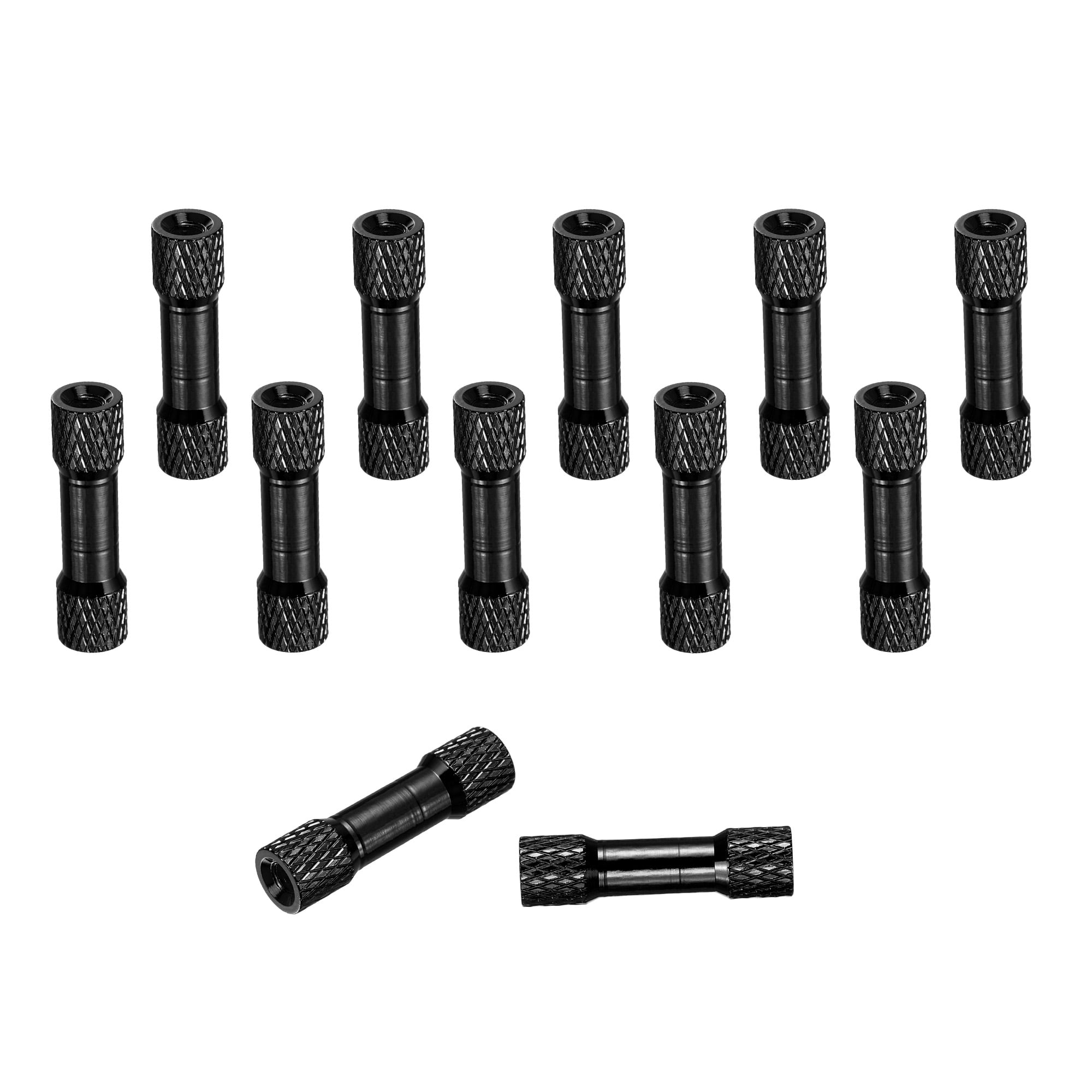 12 Pcs M3 x 23mm Knurled Aluminum Standoff Double-Head Spacer Column ...