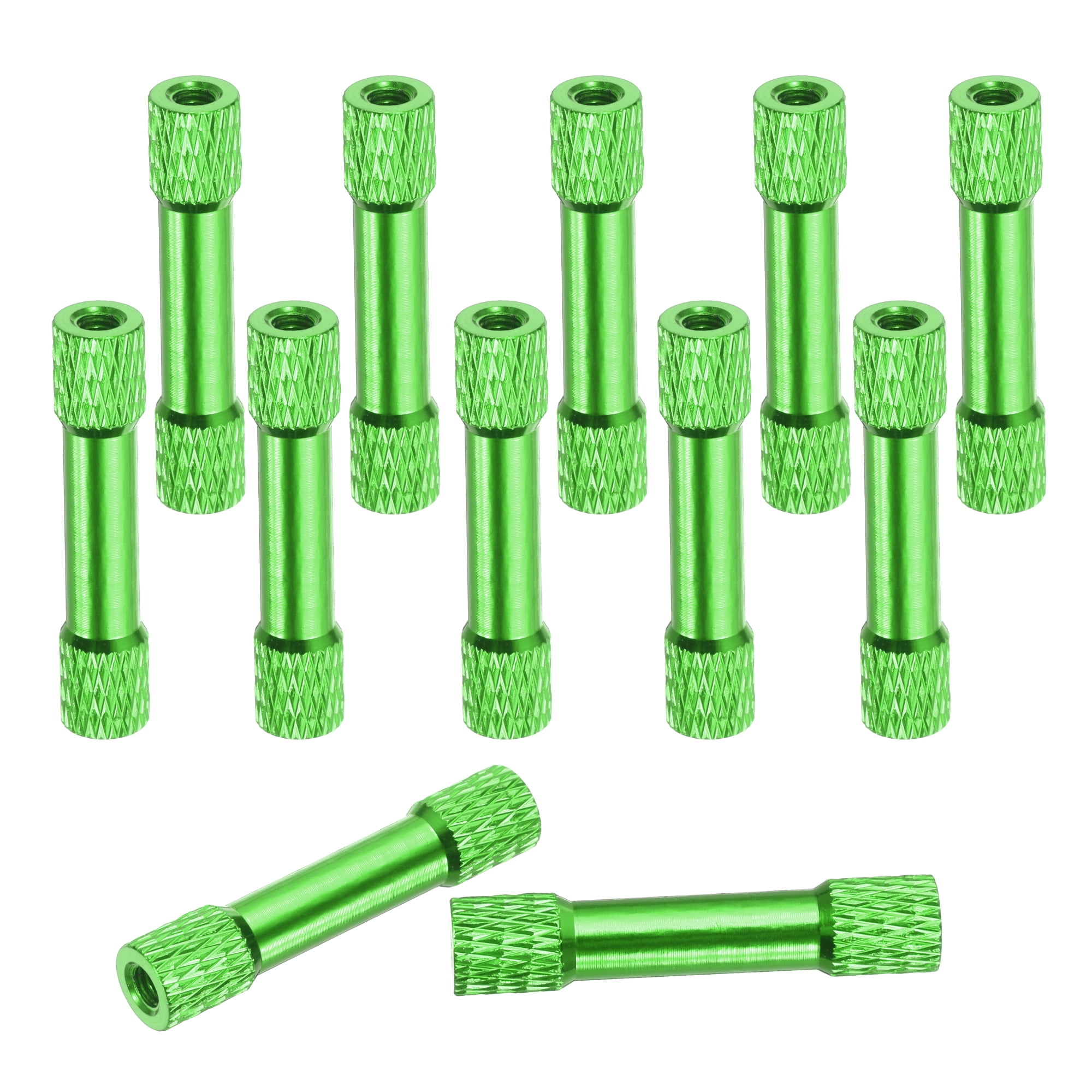 12 Pcs M3 x 30mm Knurled Aluminum Standoff Double-Head Spacer Column for FPV Drone RC Airplane ...