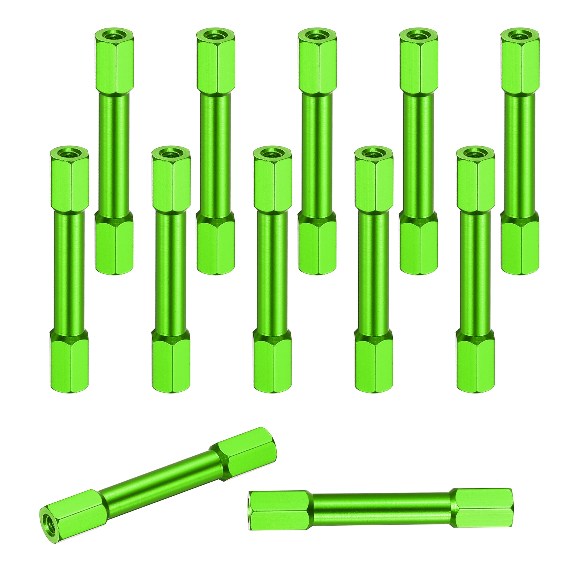 12 Pcs M3 x 40mm Knurled Aluminum Standoff Double-Head Spacer Column ...