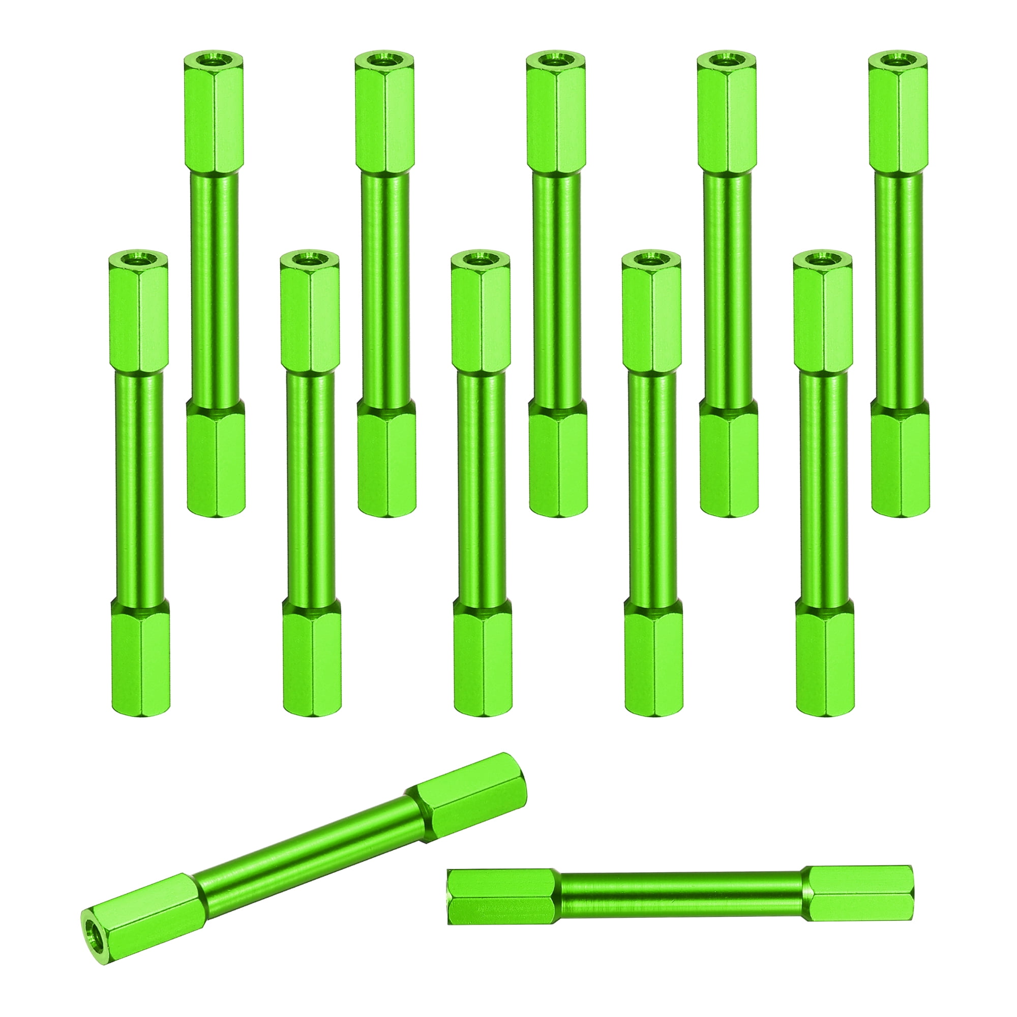 12 Pcs M3 x 50mm Knurled Aluminum Standoff Double-Head Spacer Column for FPV Drone RC Airplane ...