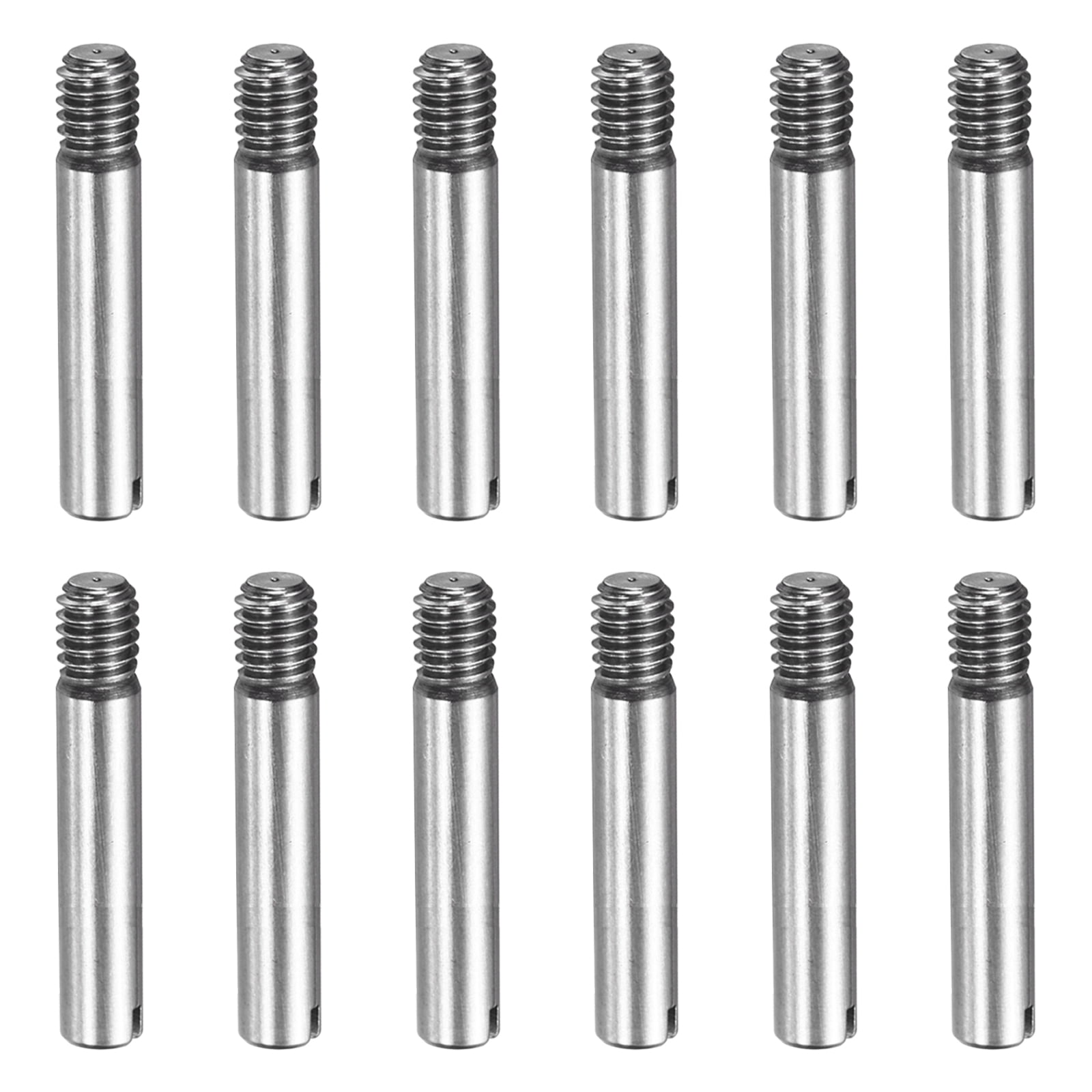 12 Pcs M4 x 16mm Slotted Cylindrical Pins, 304 Stainless Steel External ...