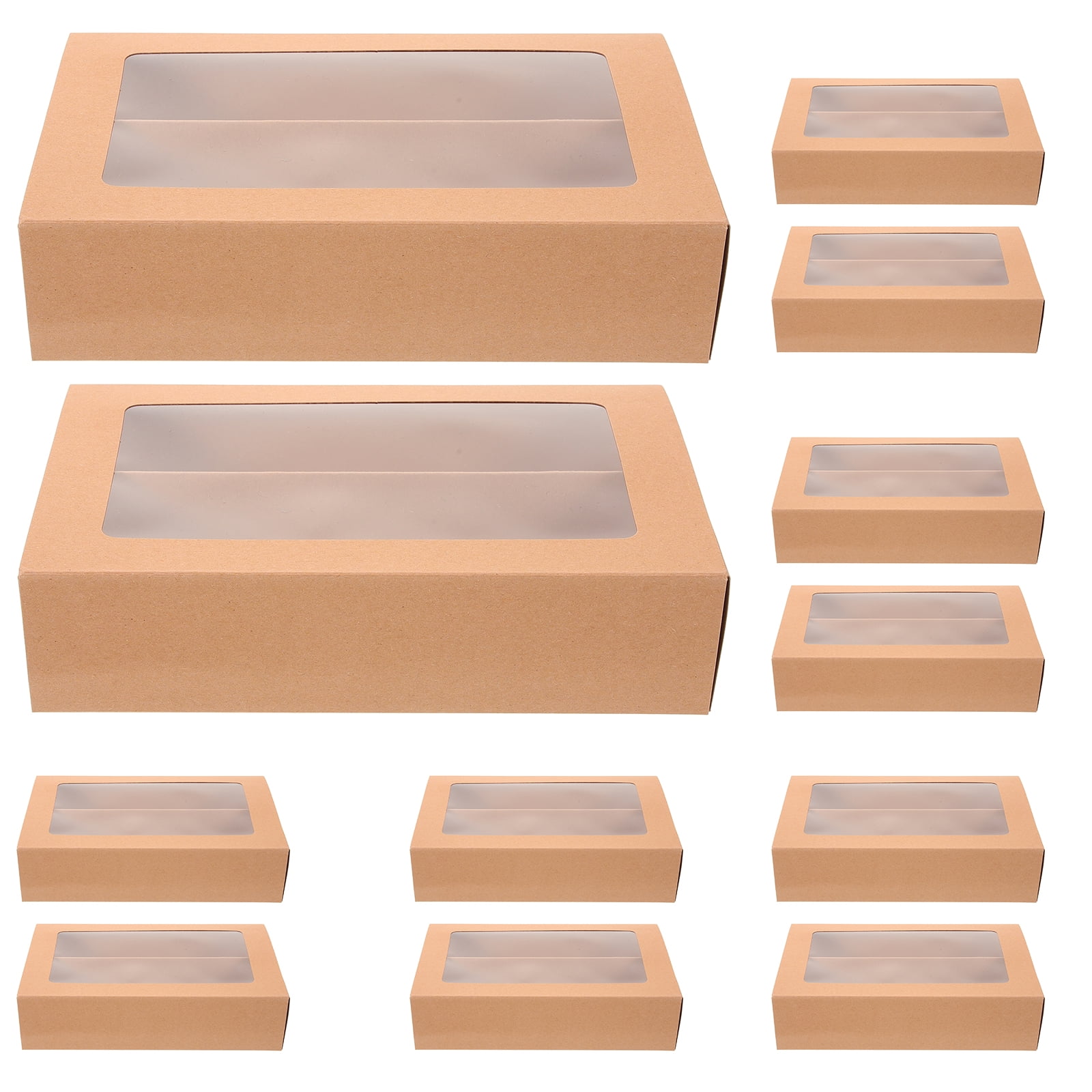 12 Pcs Macaron Box Half Dozen Strawberry Boxes Wooden for Gifts Cookie ...