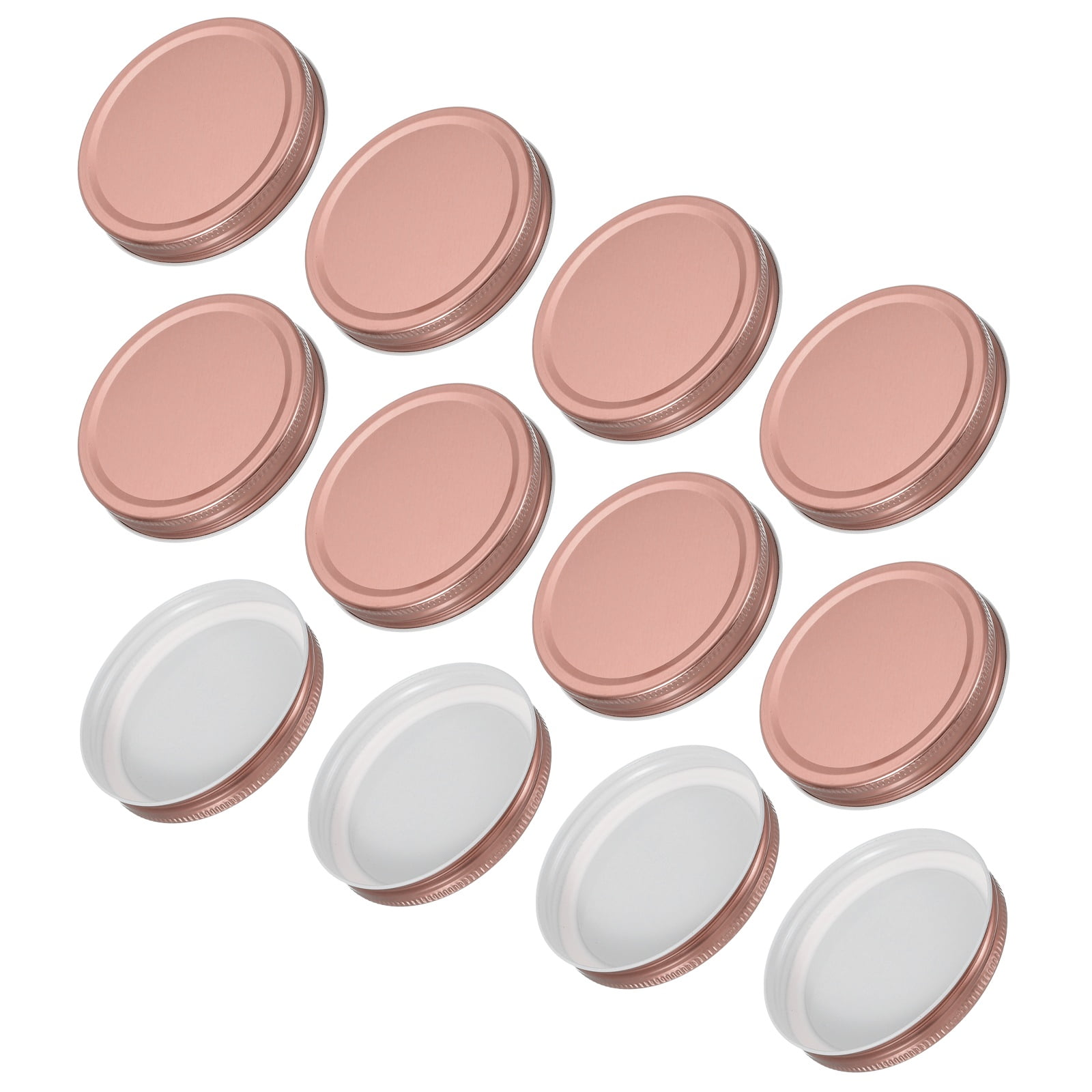 12 Pcs Mason Jar Lids, Colored Tinplate Canning Lids with Label for ...