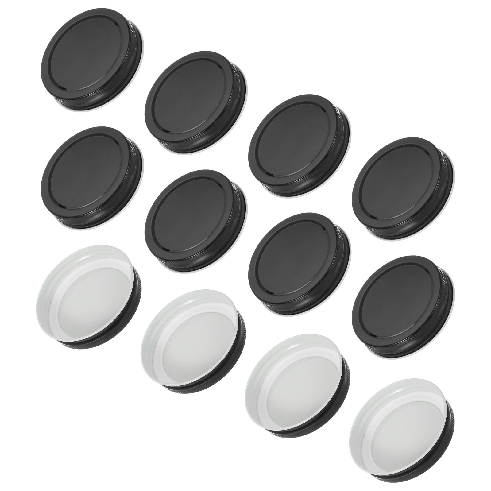 12 Pcs Mason Jar Lids, Colored Tinplate Canning Lids with label for ...