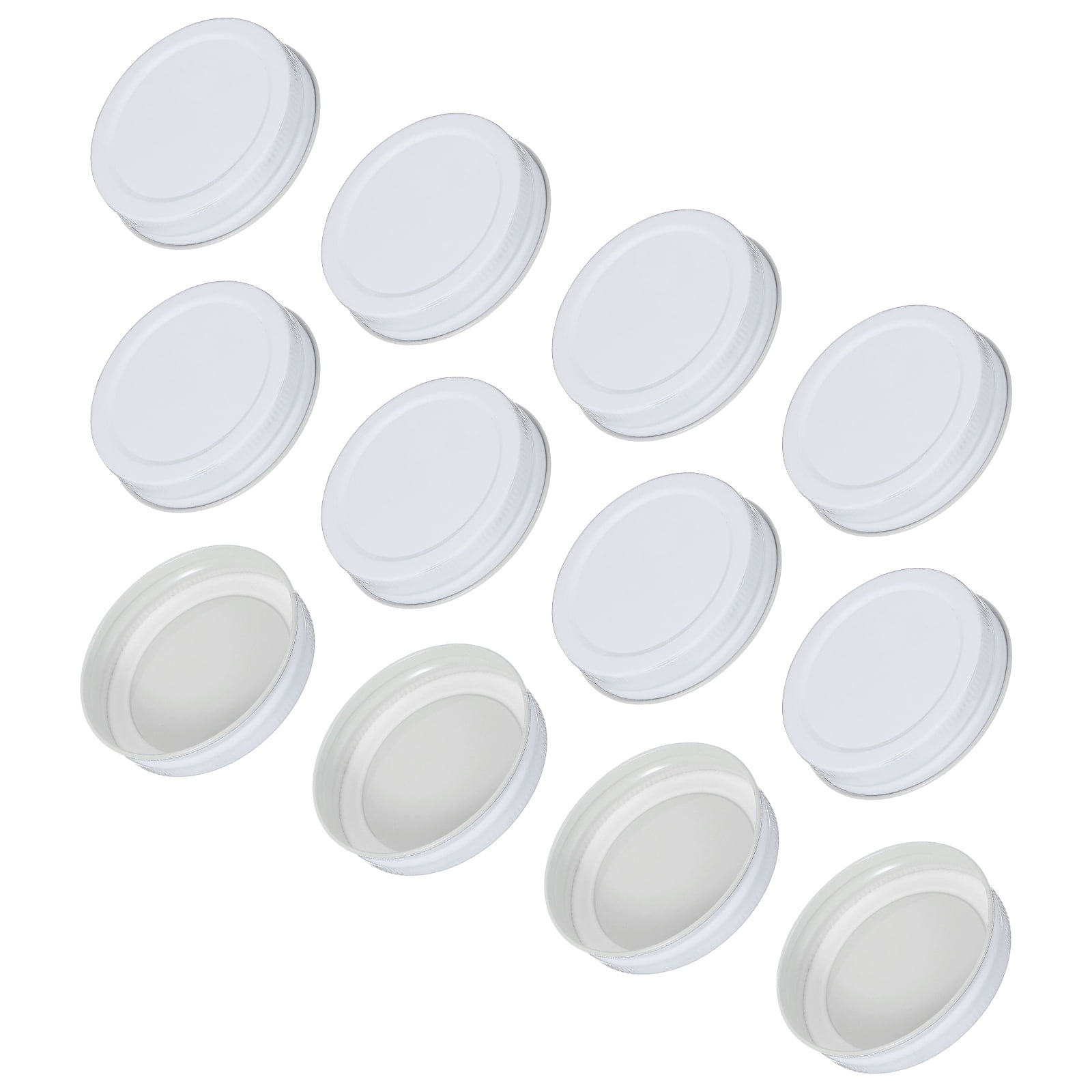 12 Pcs Mason Jar Lids, Colored Tinplate Canning Lids with label for ...