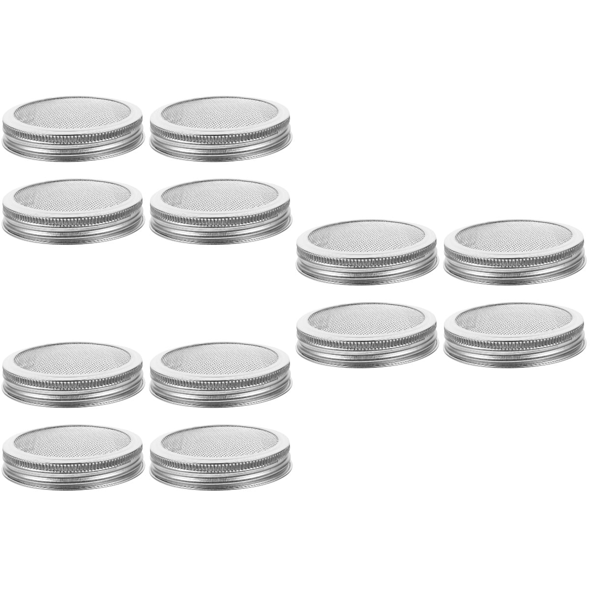 12 Pcs Jar Sprout Lids Sprouting Screen Drain Maker Mesh Strainer ...