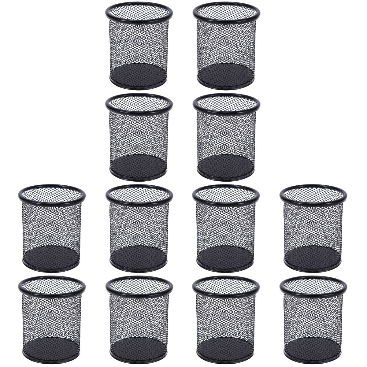 12 Pcs Mesh Desktop Organizer Iron Wire Storage Box Paper Clips Push ...