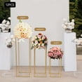 12 Pcs Metal Flower Stand, Wedding Centerpieces, Pillar Rectangular ...