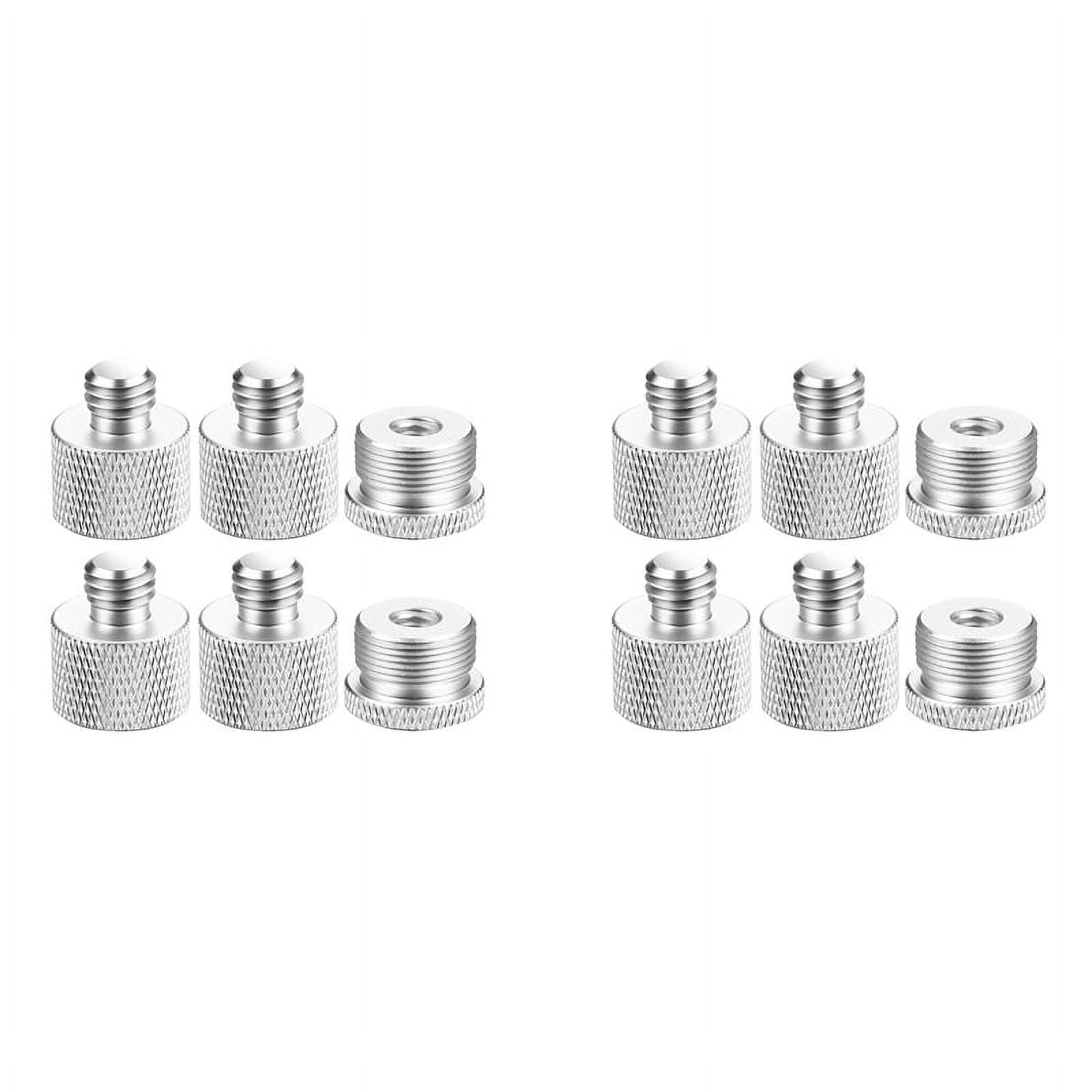 12 Pcs Mic Thread Adapter Set 5/8 Female to 3/8 Male and 3/8 Female to ...