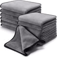 12 Pcs Microfiber Towels for Cars, 800 GSM Plush Drying Cleaning Cloth ...