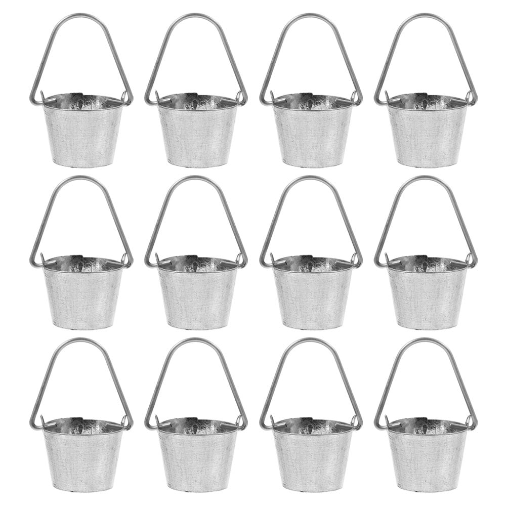 12 Pcs Mini Bucket Toys Doll House Accessories Garden Decorations ...