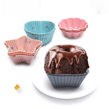 12 Pcs Mini Cake Pan, Silicone Cake Molds Nonstick Fluted Cake Pans For ...