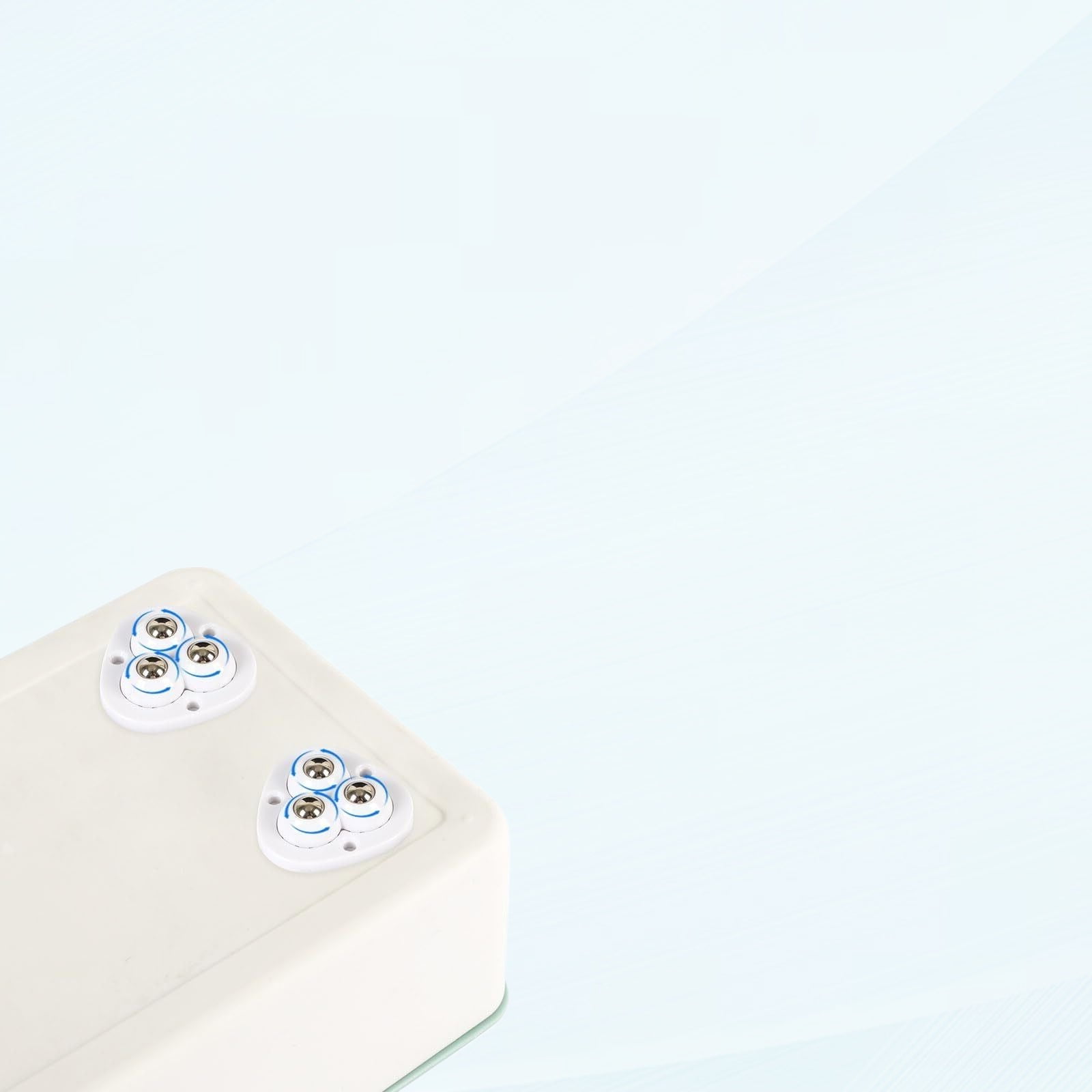 12 Pcs Mini Caster Wheels, Appliance Rollers Stainless Steel Three-Knot ...