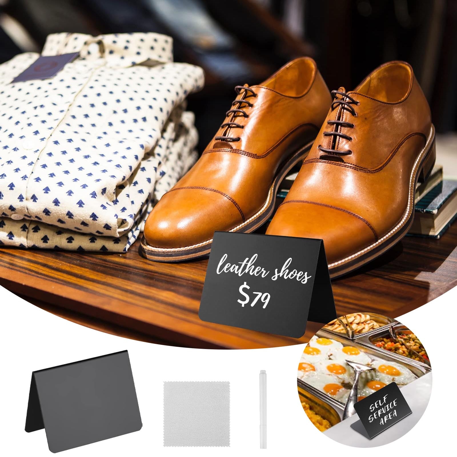 12 Pcs Mini Chalkboard Signs For Food Reusable Food Labels Reserved ...