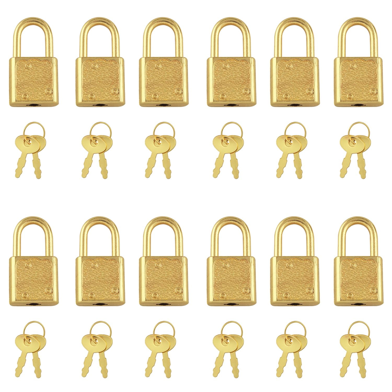 12 Pcs Mini Cute Diary Padlocks Trianu Small Luggage Locks with Keys ...