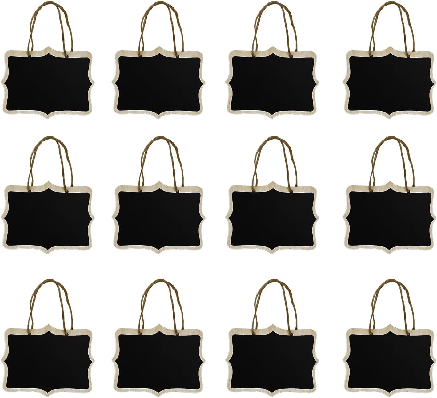 12 Pcs Mini Erasable Chalkboard with Hanging String for Wedding Gift ...