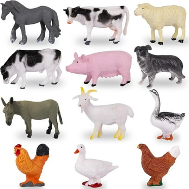 Realistic Farm Pig Family Animals Model Figure Toy Set Barn Farm Pig ...