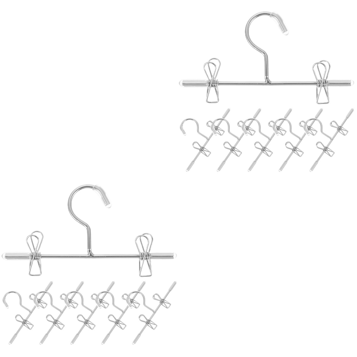 12 Pcs Mini Hanger Doll Wardrobe Hangers Hanging Clothes Ornament Decor ...