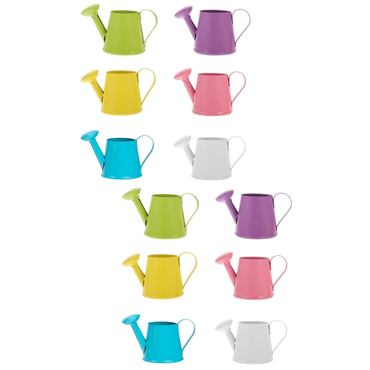 12 Pcs Mini Iron Watering Cans Fake Kettle Model Miniature Handheld ...
