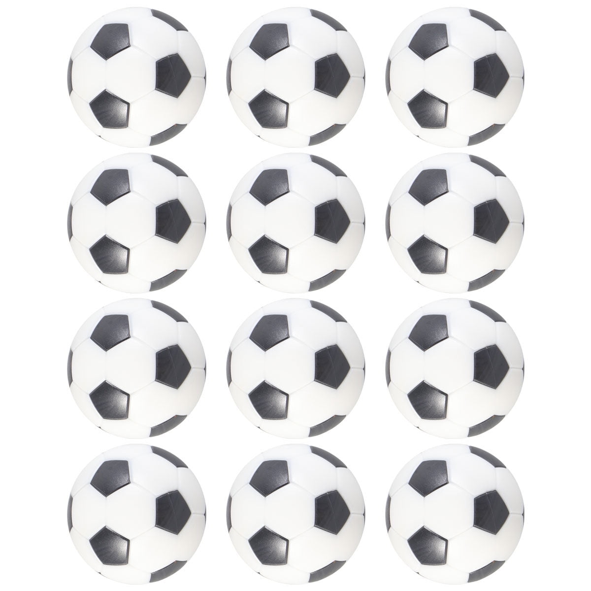 12 Pcs Mini Soccer Football Toy Black and White Footballs Child ...