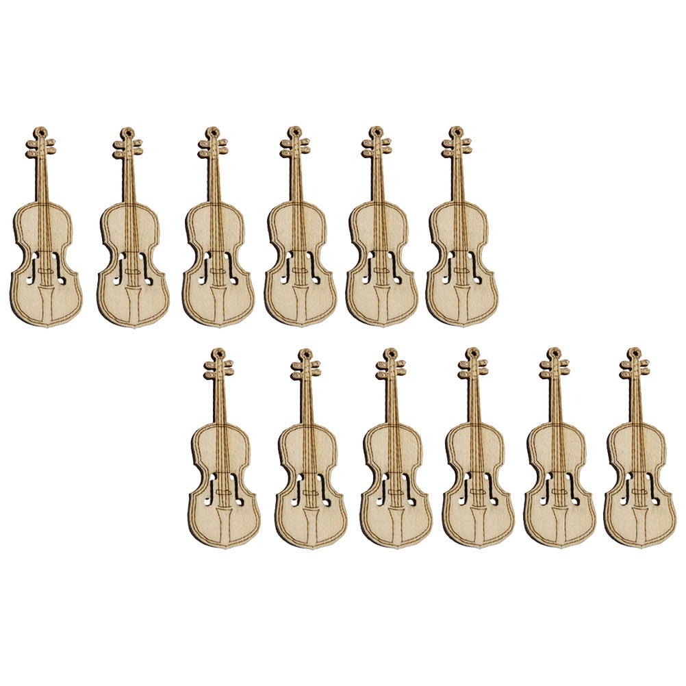 12 Pcs Mini Toy Wood Violin Miniature Small Kids Beginner Child ...
