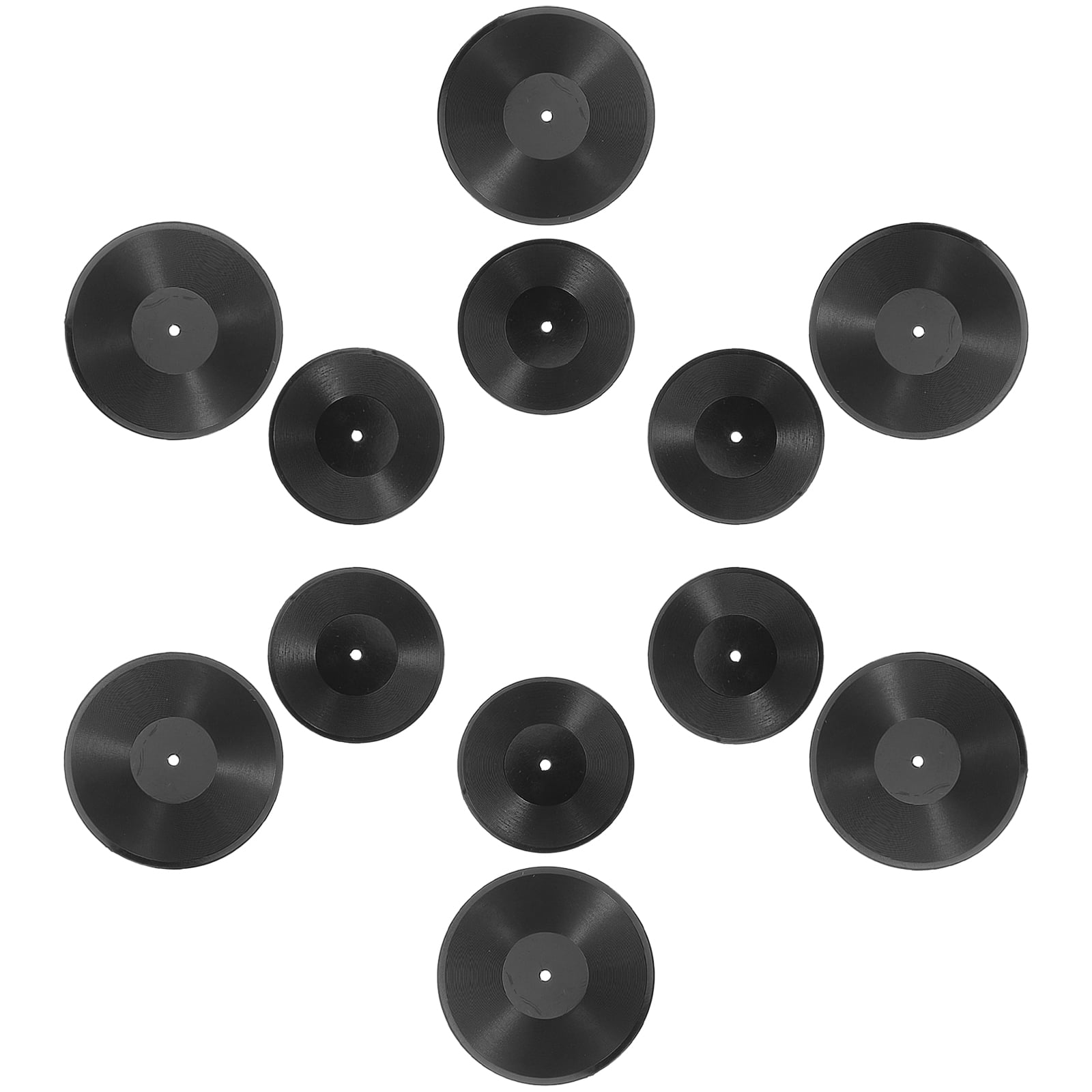 12 Pcs Mini Vinyl Record Vinyl Records Dollhouse Landscaping Mini ...