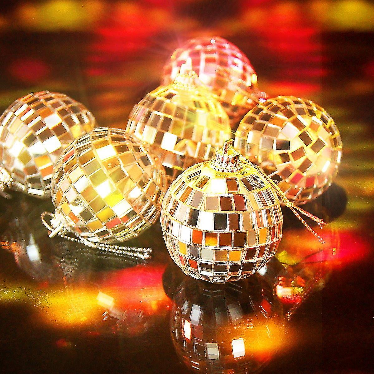 12 Pcs Mirror Balls Disco DJ Dance Decorative Stage Lighting1.2 INCH ...