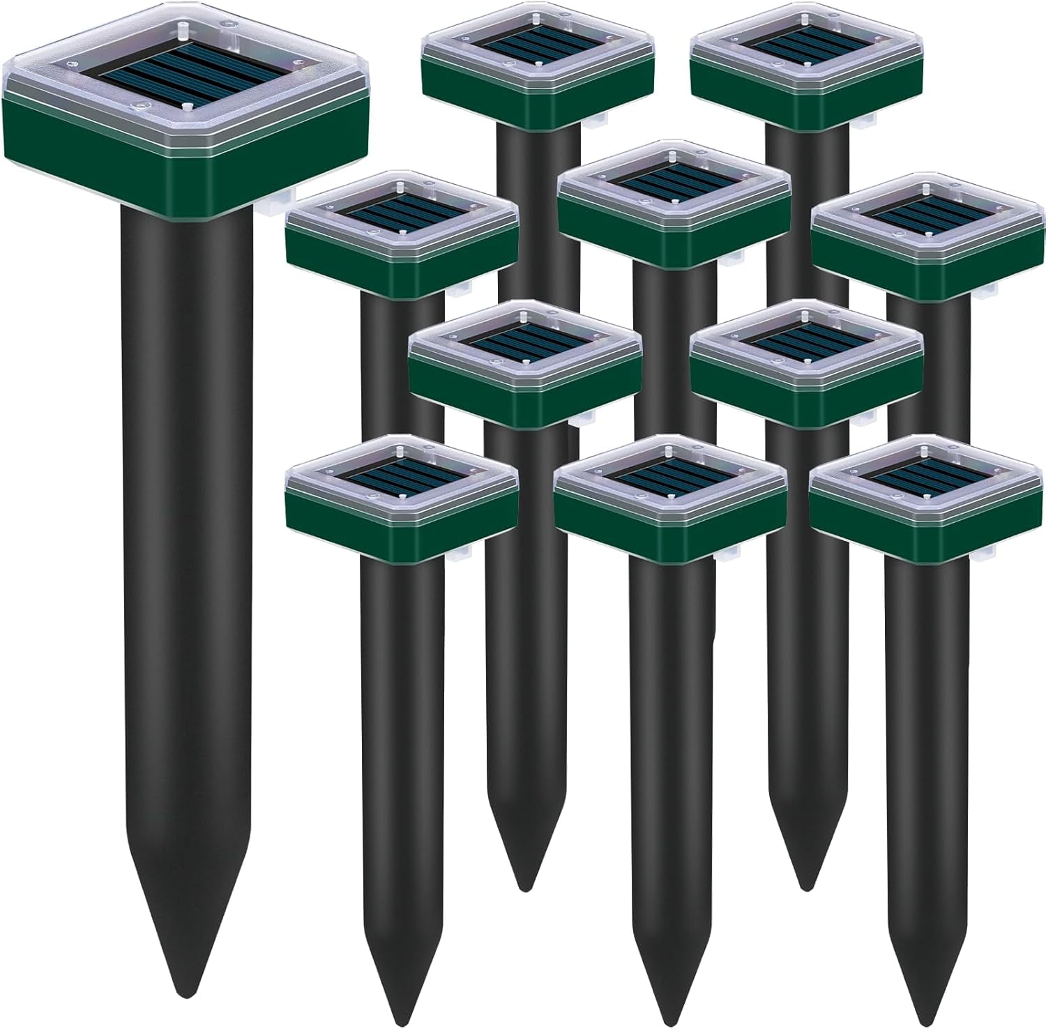 12 Pcs Mole Repellent Solar Powered for Lawns Snake Repellent for Yard ...