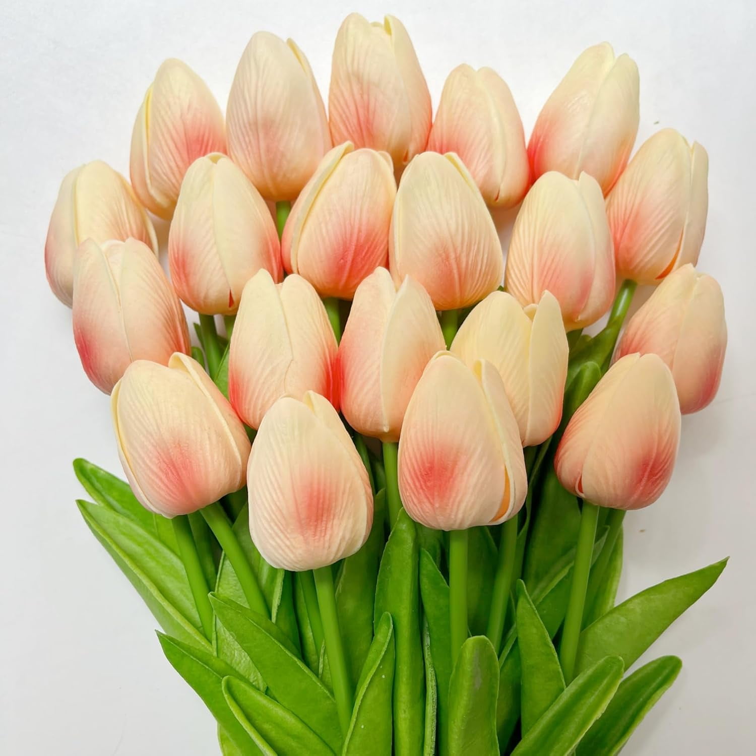 12 Pcs Multicolor Tulips Artificial Flowers Faux Tulip Stems Real Feel ...