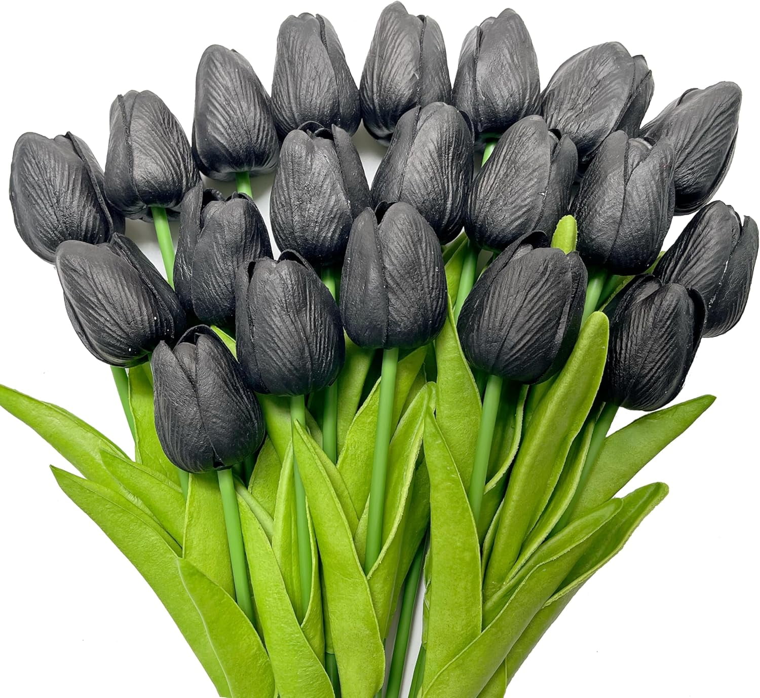 12 Pcs Multicolor Tulips Artificial Flowers Faux Tulip Stems Real Feel ...