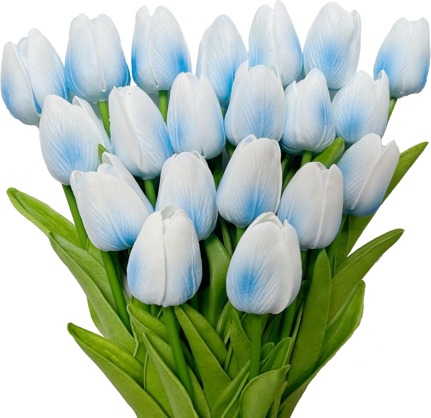 12 Pcs Multicolor Tulips Artificial Flowers Faux Tulip Stems Real Feel ...