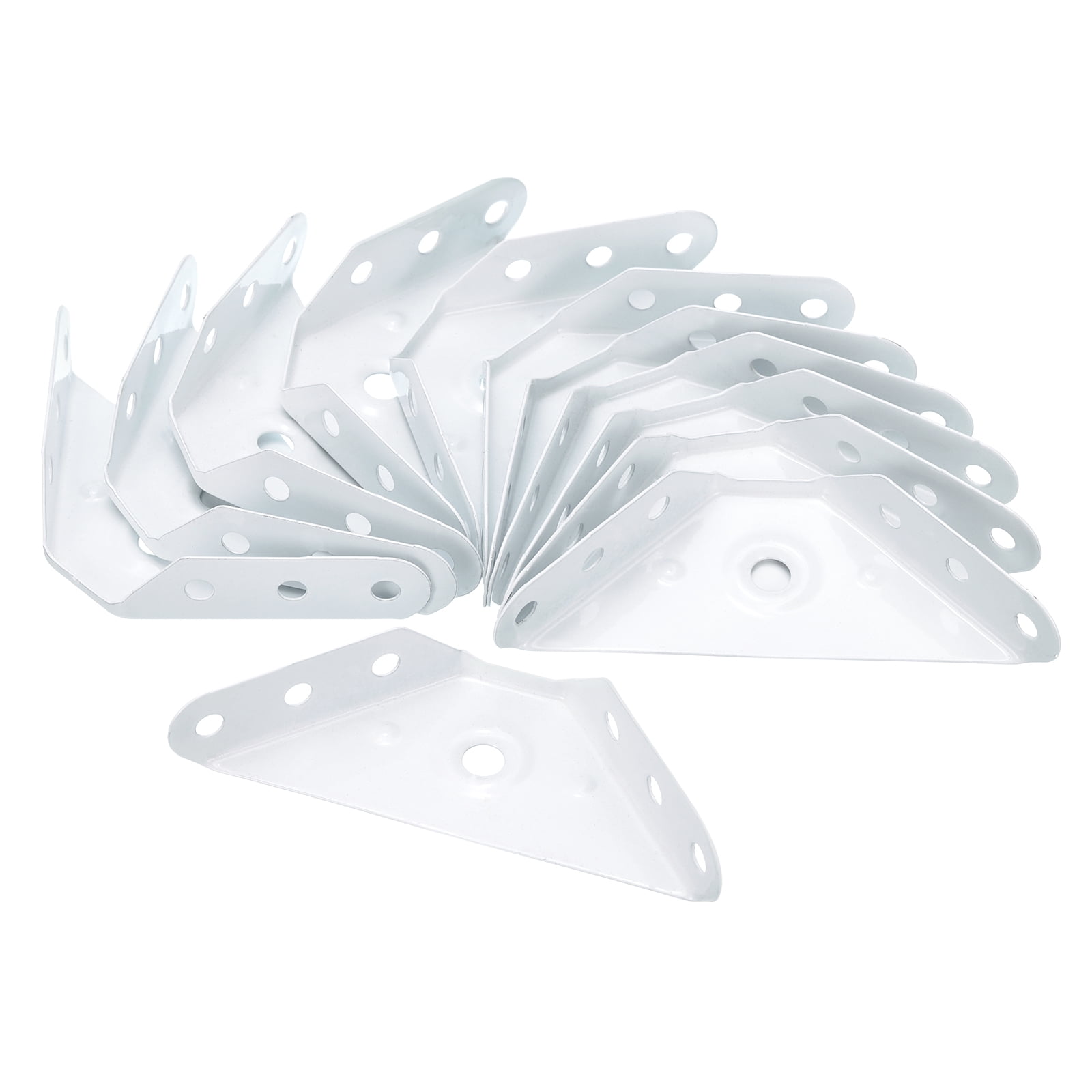 12 Pcs Multifunction Triangle Corner Brace 3.8" x 1.4" Shelf Support ...