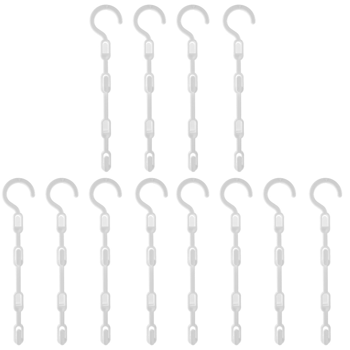 12 Pcs Multifunctional Vertical Stacking Clothes Display Hanger Hook ...