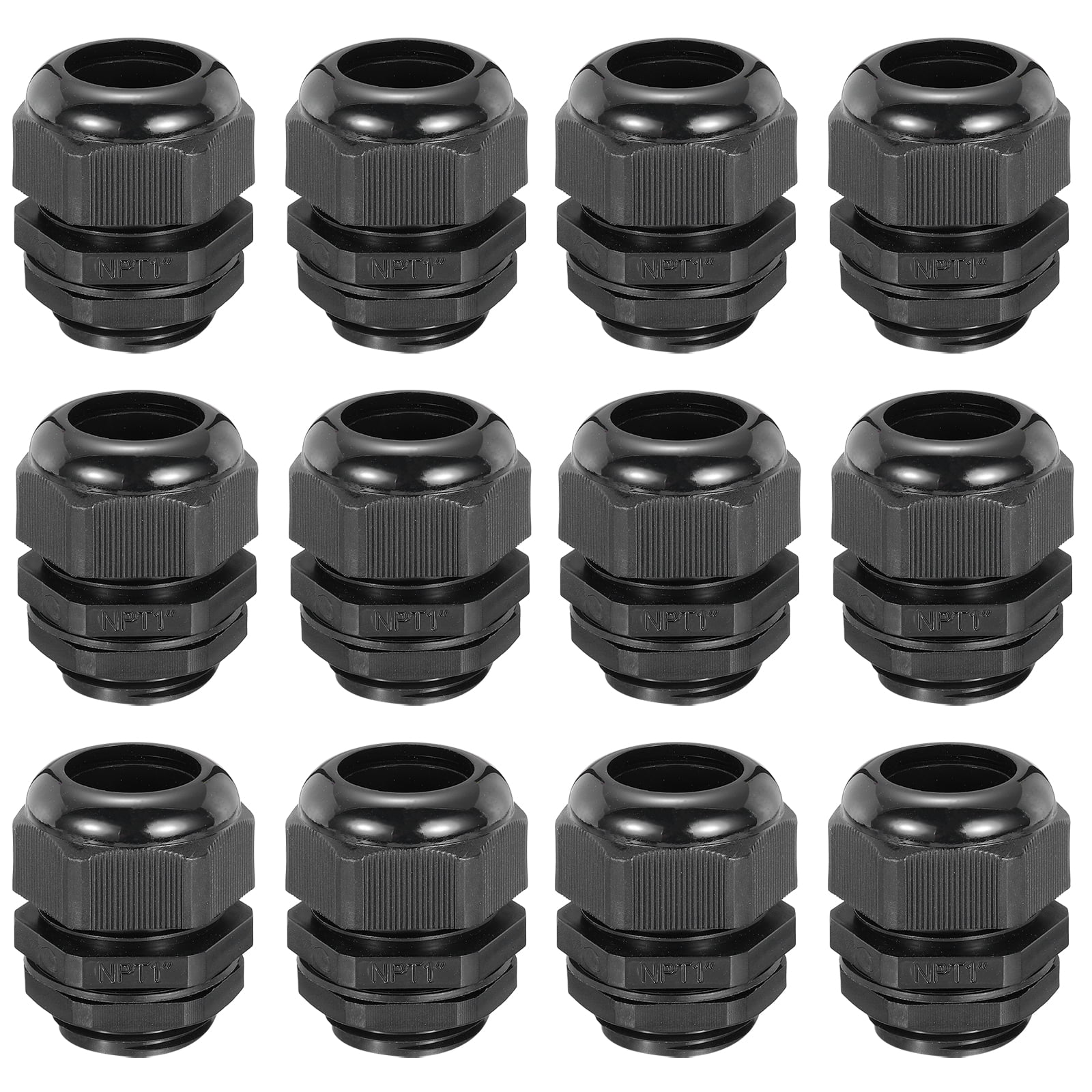 12 Pcs NPT1" Cable Glands 18-25mm Connectors with Dual Seals Anti ...