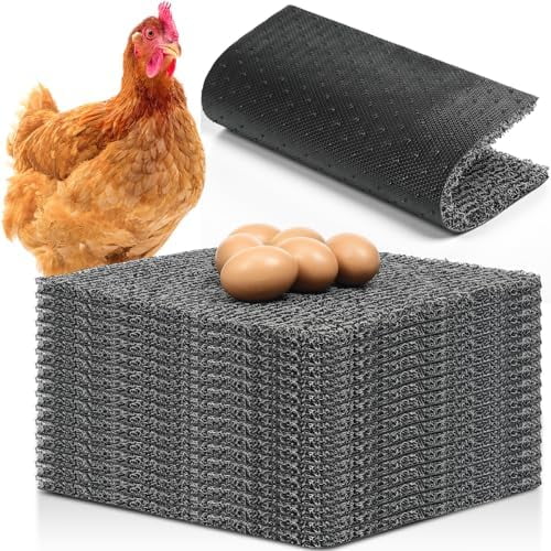 12 Pcs Nesting Pads for Chicken Coop, Washable Plastic Nesting Liners ...