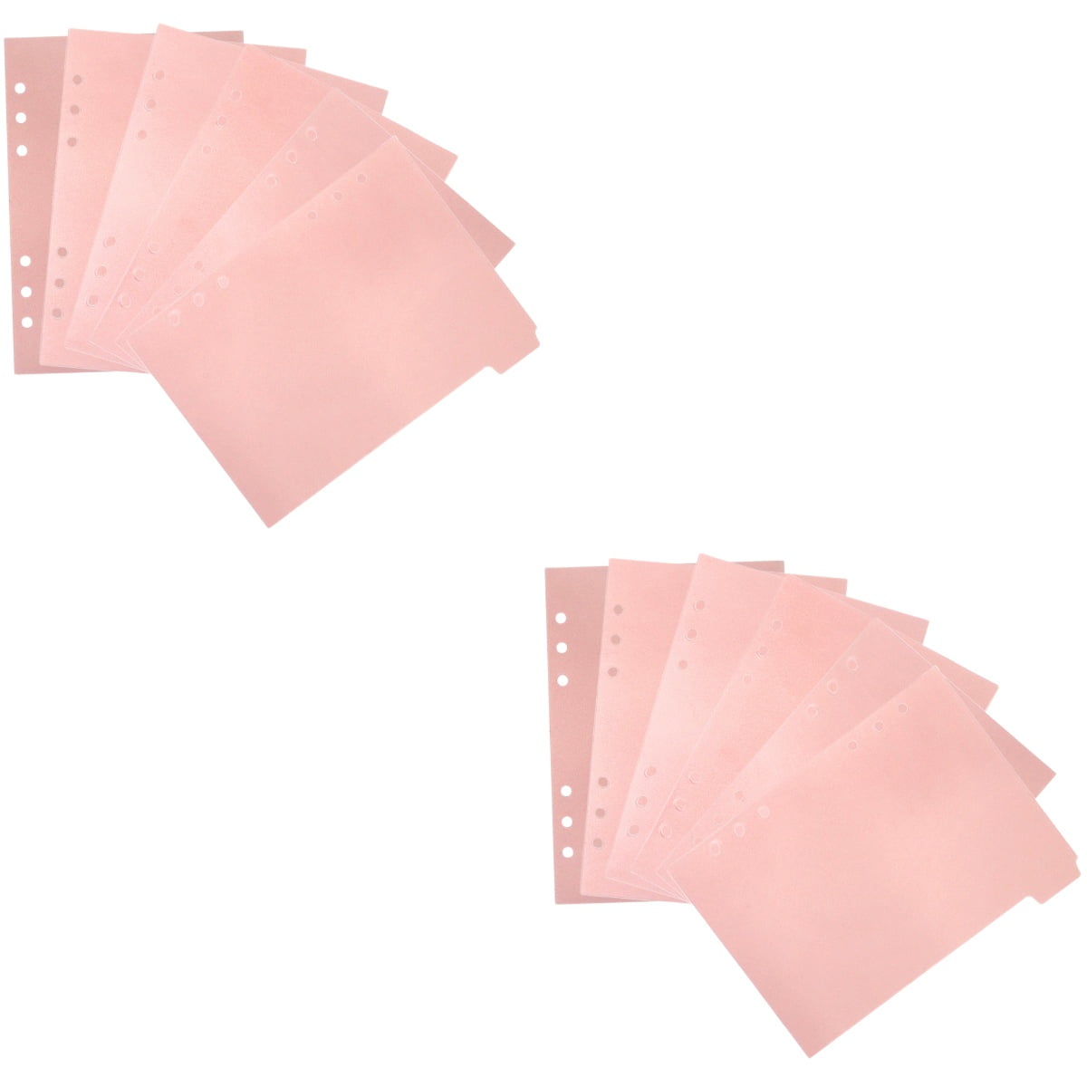 12 Pcs Notebook Separated Pages Plastic Binder Dividers A5 Notepad ...