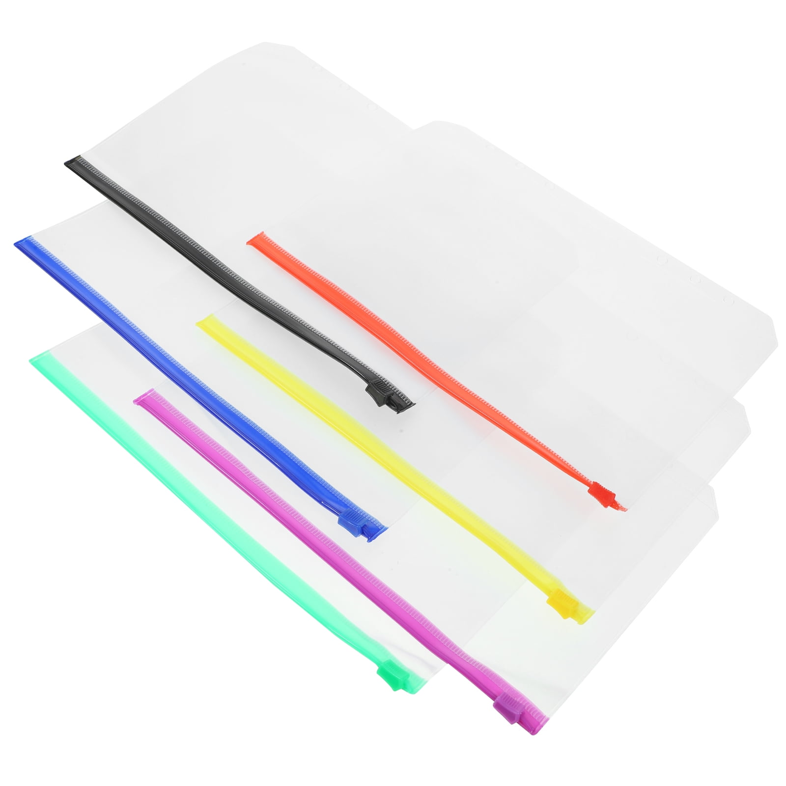 12 Pcs Notebook Storage Document Bag Guft Zipper Pouches Pocket Photo ...