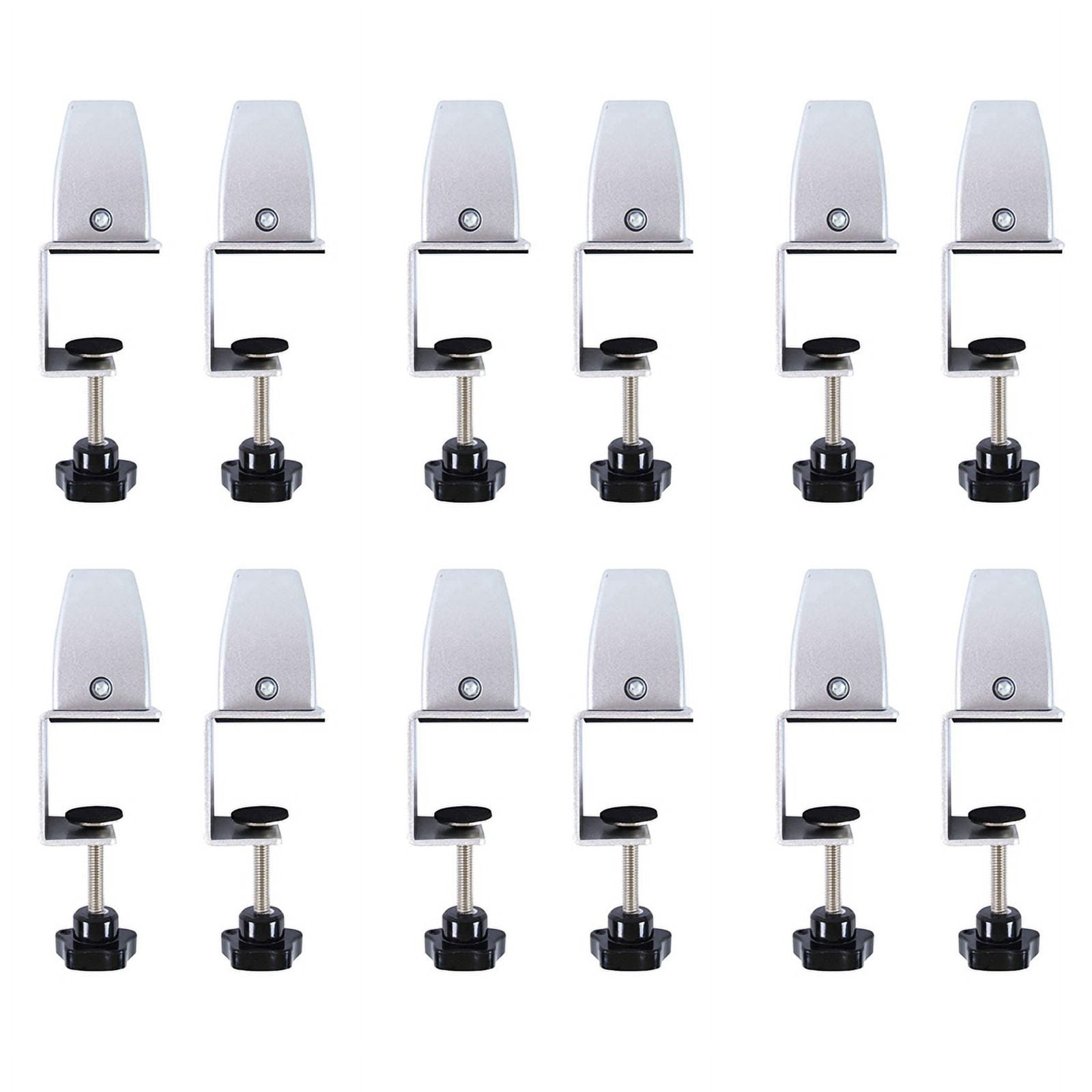 12 Pcs Office Desk Divider Clamp Privacy Screen Clip Holder Bracket ...