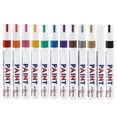 12 Pcs Oil Based Paint Pen White Paint Marker Waterproof Marker Gold ...