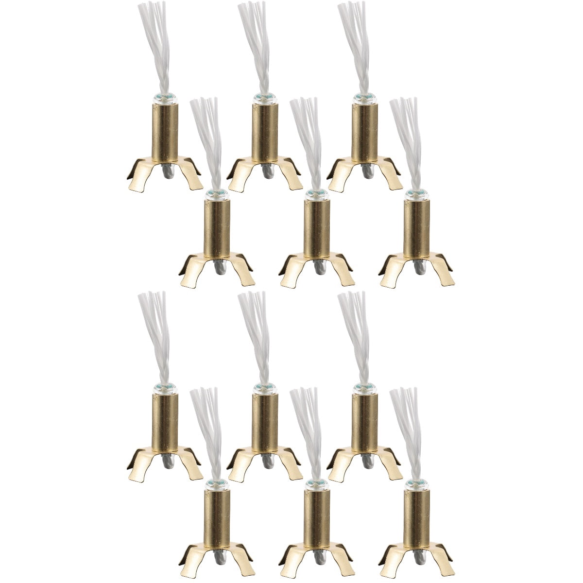 12 Pcs Oil Lamp Holder Ghee Stand Praying Wick Rack Candle Wicks ...