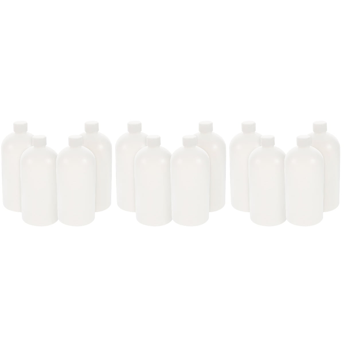 12 Pcs PE Bottles with Caps Water Bottles Thin Mouth Bottles Sample ...