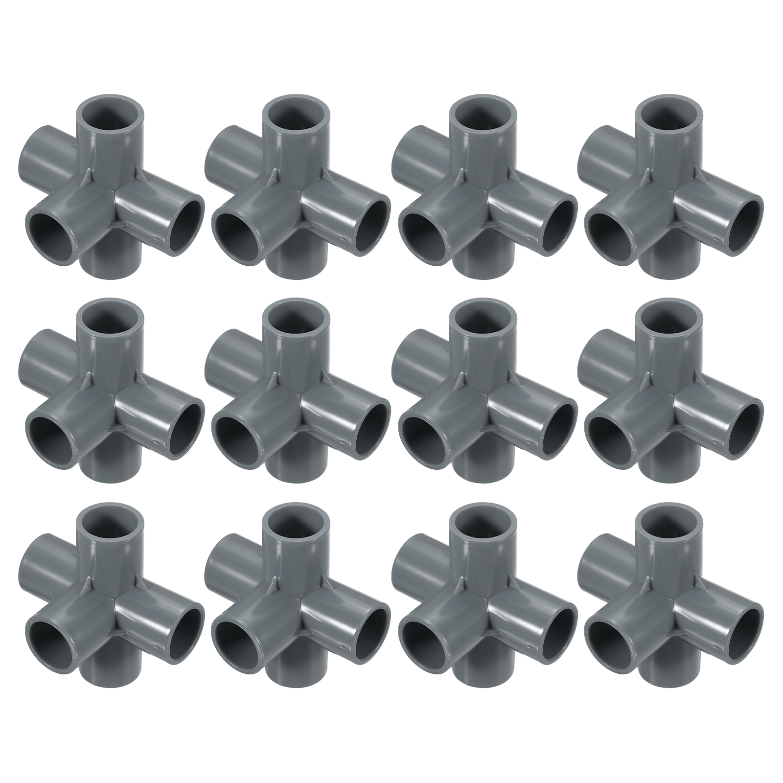 12 Pcs PVC Fitting, 5 Way PVC Fitting 20mm PVC Connectors PVC Elbow PVC ...