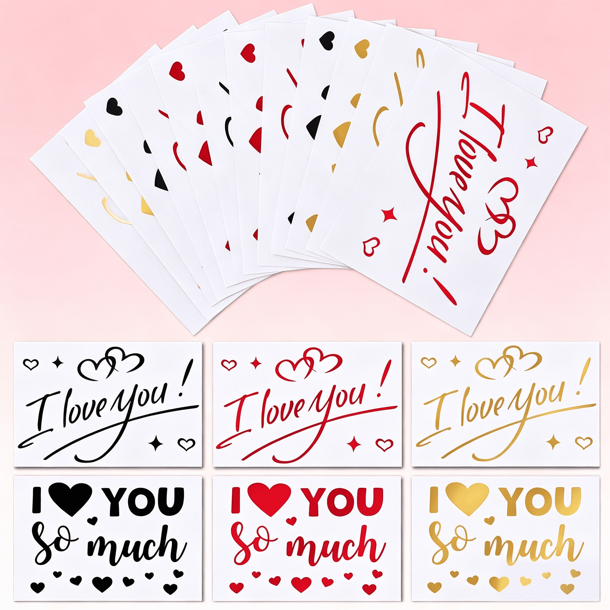 12 Pcs PVC Letter Balloon Stickers DIY Decal Stickers for Birthday ...