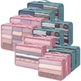 12 Pcs Packing Cubes Travel Luggage Organizers Mesh Packing Bags Bulk ...