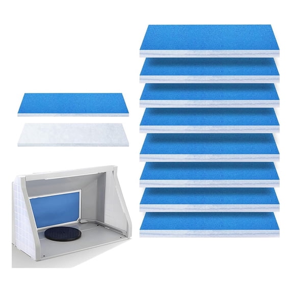 12 Pcs Paint Booth Filter, Airbrush Paint Booth Filter Set, Double ...